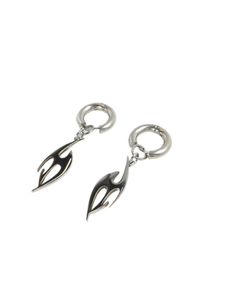 Fervooor Blade Shadow chunky hoop earrings