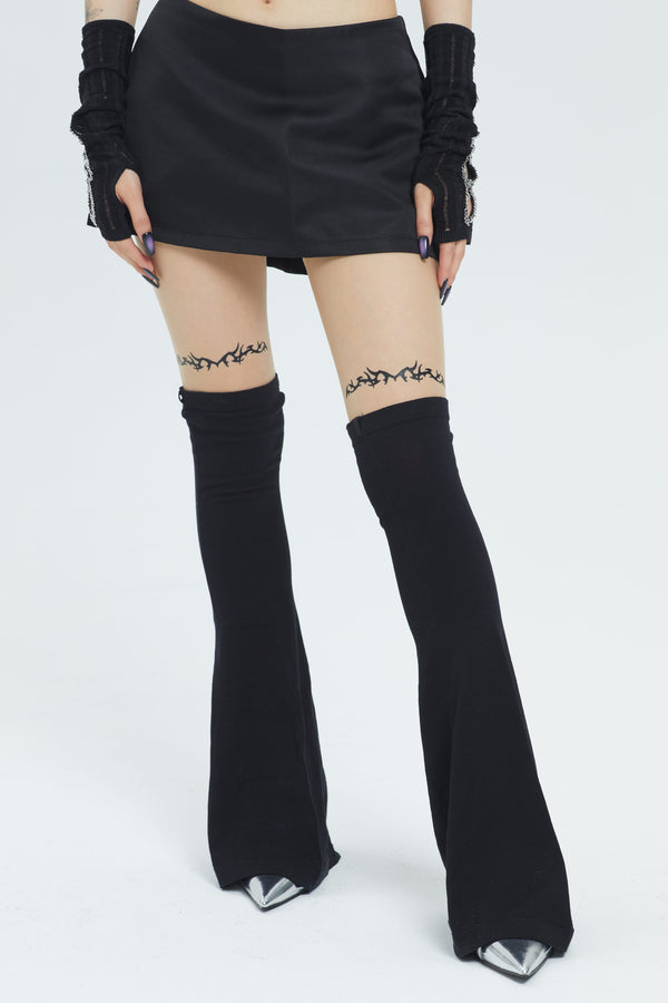 No Restock/Fervooor black trumpet leg warmers